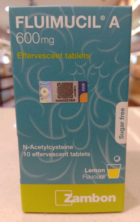🔥READY STOK🔥 FLUIMUCIL A 600MG 10'S EFFERVESCENT TABLETS (LEMON FLAVOUR ...