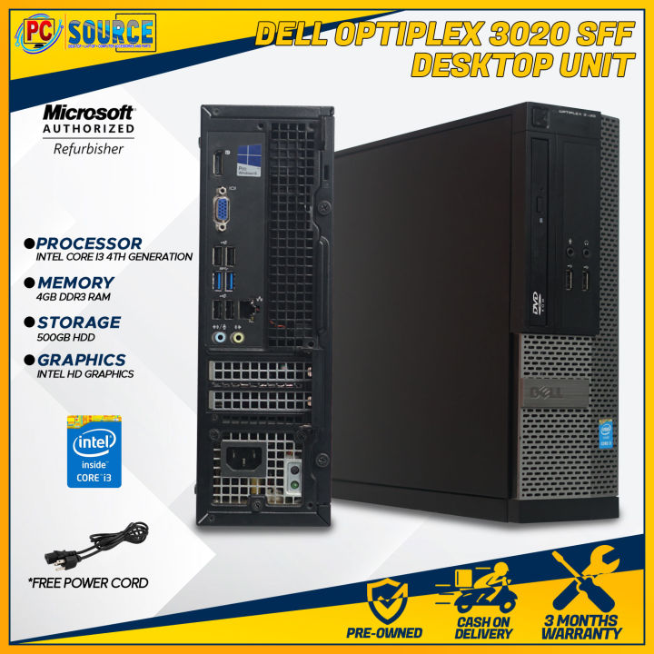 Dell Optiplex 3020 , HP & Lenovo Brand Desktop | Intel Core i3 4th Gen ...