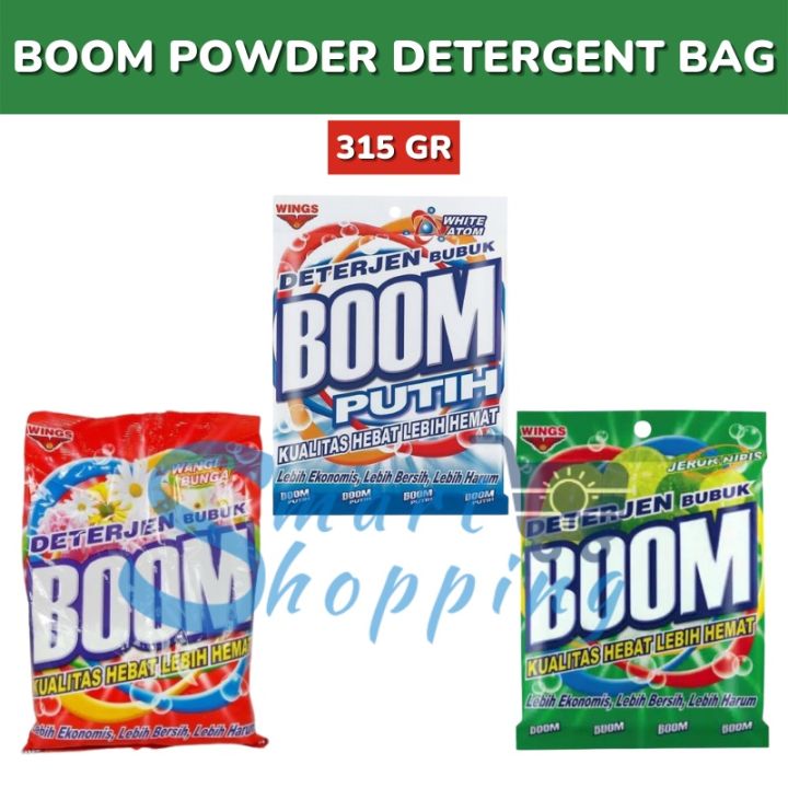 BOOM POWDER DETERGENT BAG 315 GR / DETERGENT BUBUK | Lazada Indonesia