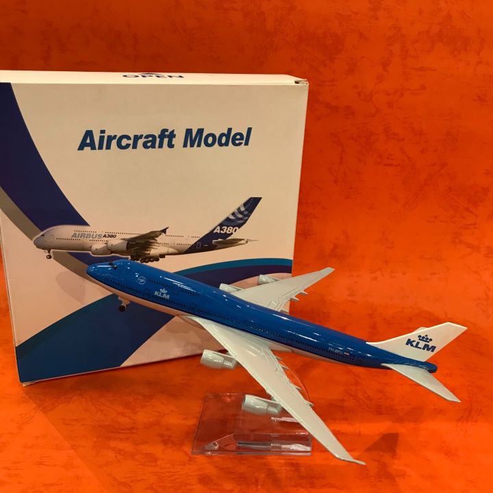 KLM Royal Dutch Airlines Aircraft Model 20cm Die-cast Metal Airplane ...