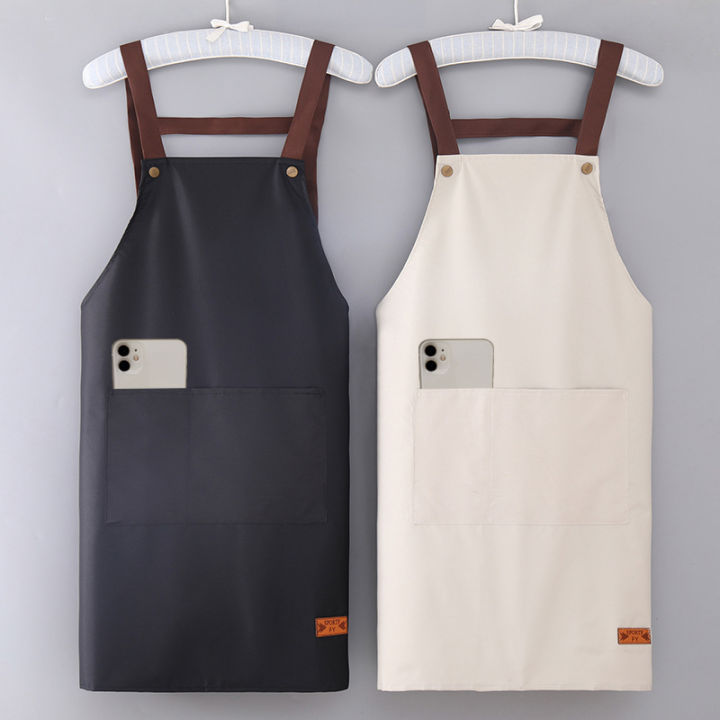 【HOMP】Apron chef apron kitchen waterproof apron coffee shop restaurant ...