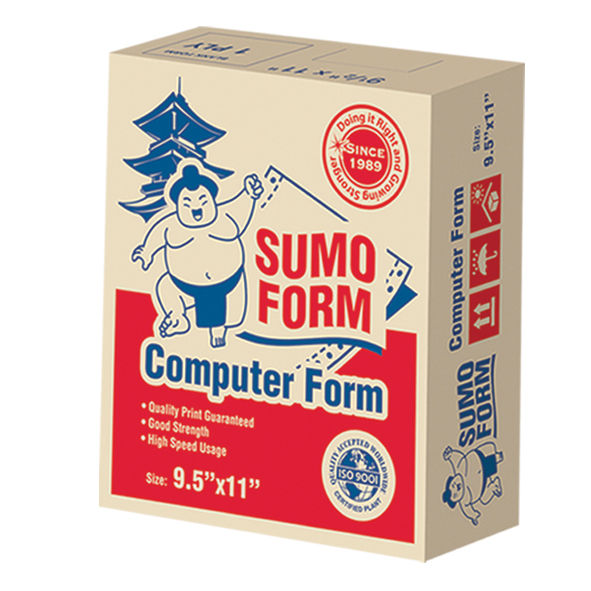 SUMO FORM NCR Blank Computer Form Black Image 3Ply A4 500 Fans (White ...