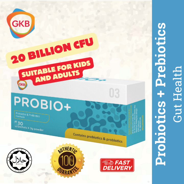 GKB Probio+ (Probiotics & Prebiotics Formula) 30'S | Lazada