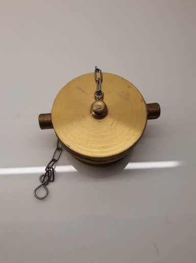 PLUG and CHAIN BRASS Replacement for Siamese Twin Dry Standpipe 2 1/2 ...