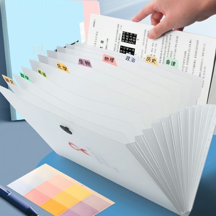 Túi đựng tài liệu tệp đựng tài liệu nhiều ngăn kẹp tài liệu A4 đựng đề ...