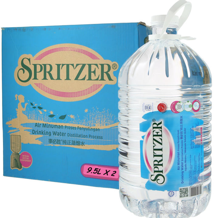 9.5L x 2 Spritzer Distilled Drinking Water | Lazada