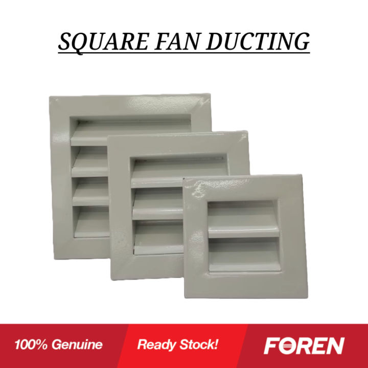 SQUARE LOUVER VENT EXHAUST FAN DUCTING (6" , 8" , 10") | Lazada