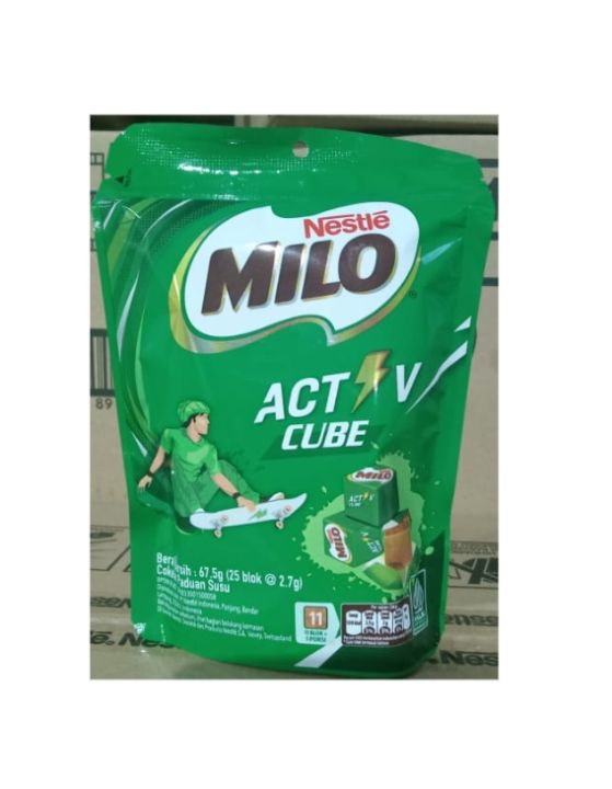 Permen Milo cube original nestle isi 25 blok/Nestle milo active cube ...