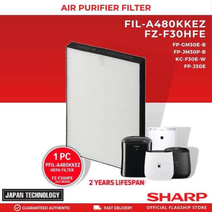 Filter For SHARP FP-GM30E-B FP-J30E Air Purifier Hepa Filter PFIL-A480KKEZ (FZ-F30HFE) | Lazada PH