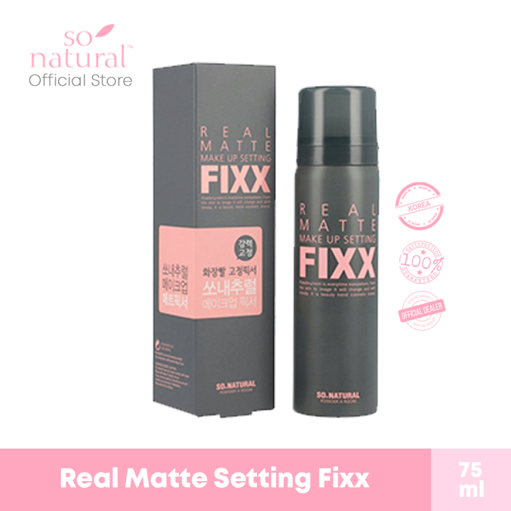 So Natural Real Matte Make Up Setting Fixx (75ml) | Lazada PH