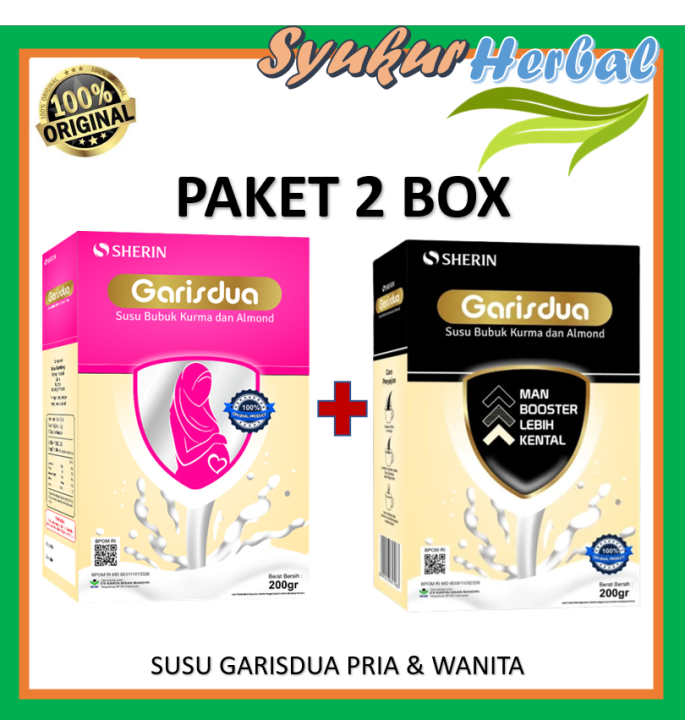 Susu Garisdua promil almond kurma Muda 200 Gram susu promil / garis dua ...