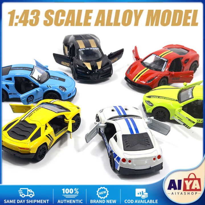1:43 Alloy Supercar Off Road Vehicle Diecast Car Model Classic Pull ...