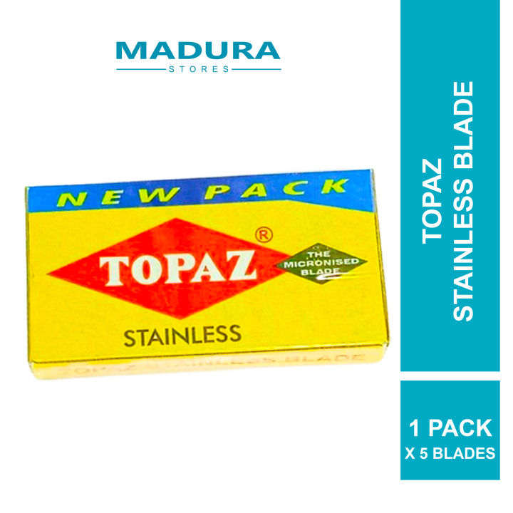 Topaz Stainless Blade (1 Pack x 5 Blades) | Lazada