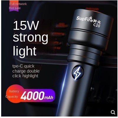 SUPERFIRE C20ซูเปอร์สว่างทนทานยาวนานบ้านกลางแจ้งขนาดเล็กไฮไลท์แบบพกพา ...