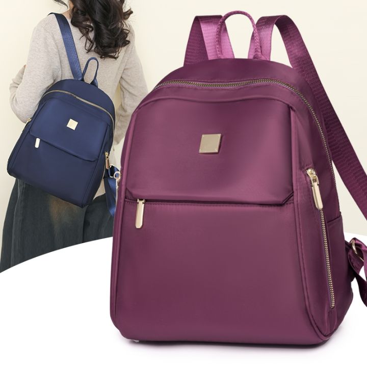 Ladies Fashion Korean Style Backpack Trendy Nylon Bag | Lazada PH