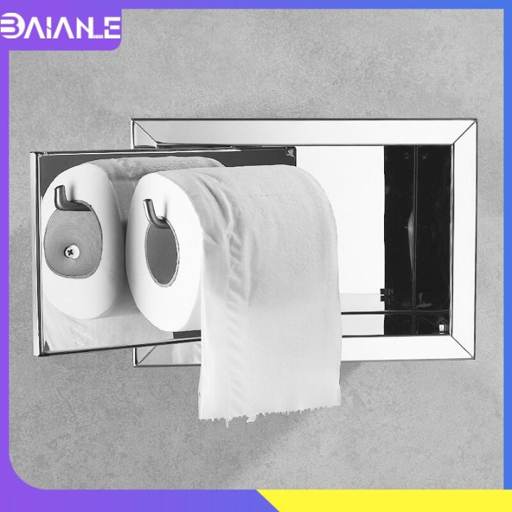 Toilet Paper Holder Stainless Steel Concealed Paper Towel Holder In ...
