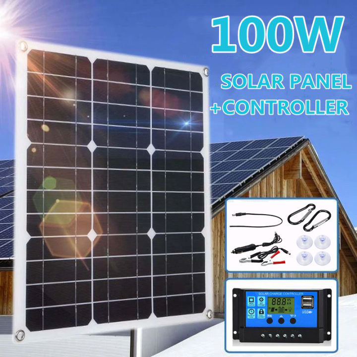 100W Solar Panel / Solar Cell /Dual 12v/5v USB Panel Surya 60wp ...