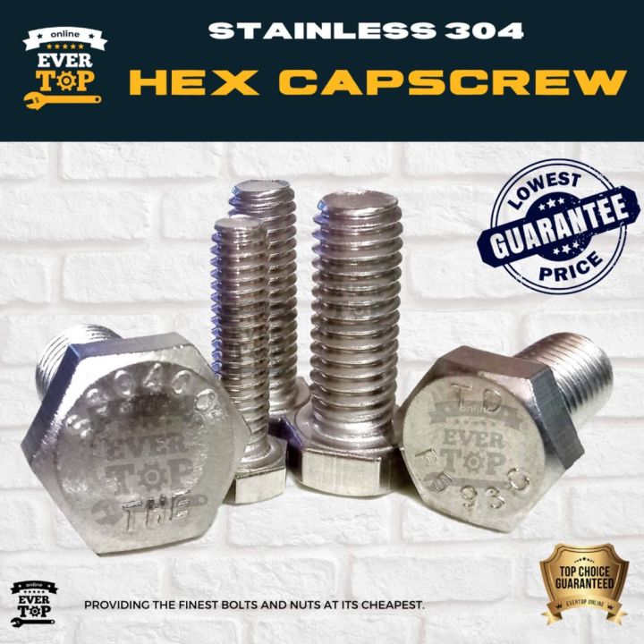 STAINLESS 304 CAPSCREW | HEXAGONAL BOLT | S/S CAP SCREW | Lazada PH