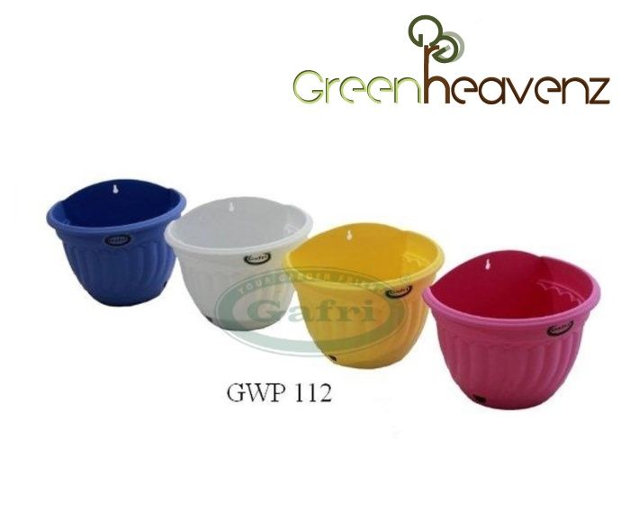GHZ - GAFRI GWP 112 Color Plastic Wall Pot Flowers Plants Pasu Dinding ...