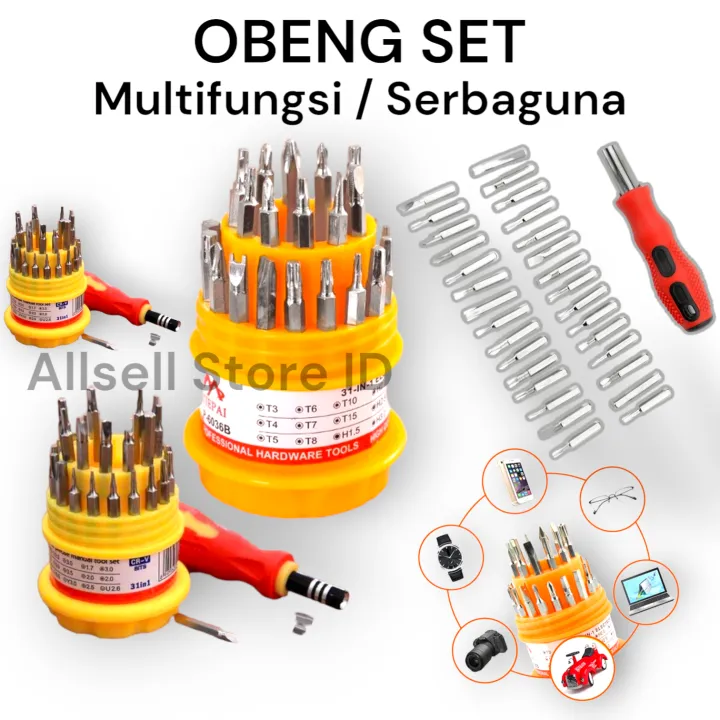 Obeng HP Multifungsi set / Obeng Magnetic 31 in 1 | Lazada Indonesia