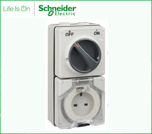 SCHNEIDER CLIPSAL 56C313 13A 250V SURFACE MOUNT SINGLE POLE SWITCHED ...