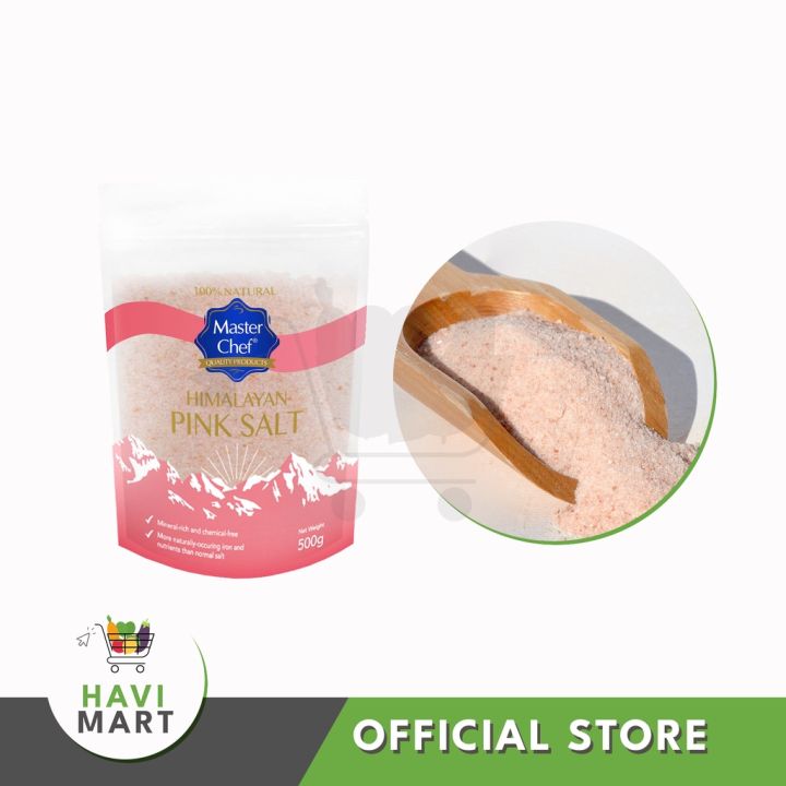 Master Chef Pink Himalayan Pink Salt Fine 500g | Lazada PH