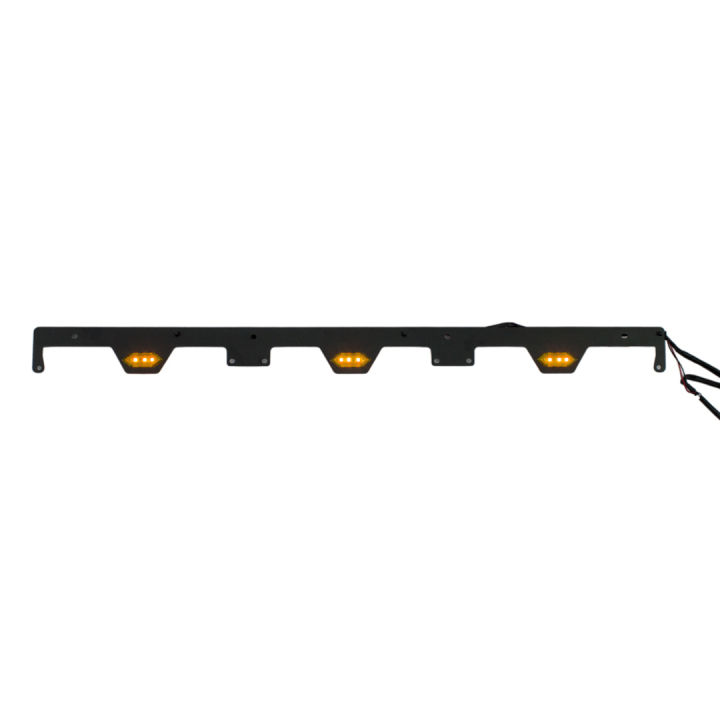 Universal Raptor Style Amber Light Kit Grill 3 Yellow LED Lamp Fit For ...