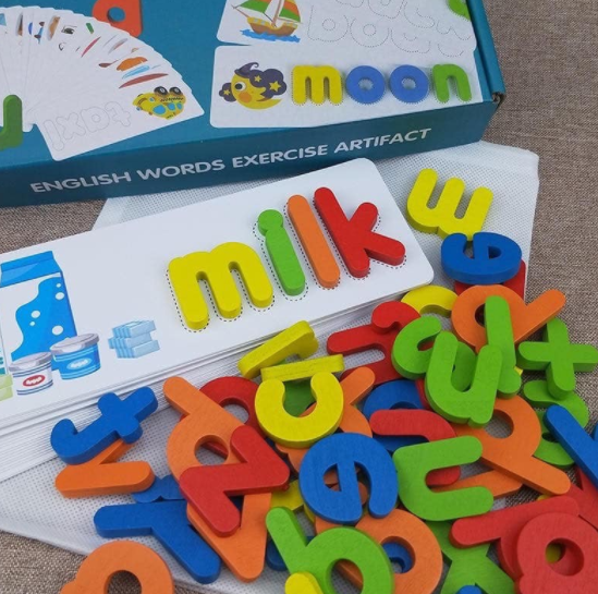 Wooden Spelling Words and Alphabet Learning Toys for Kids | Lazada PH