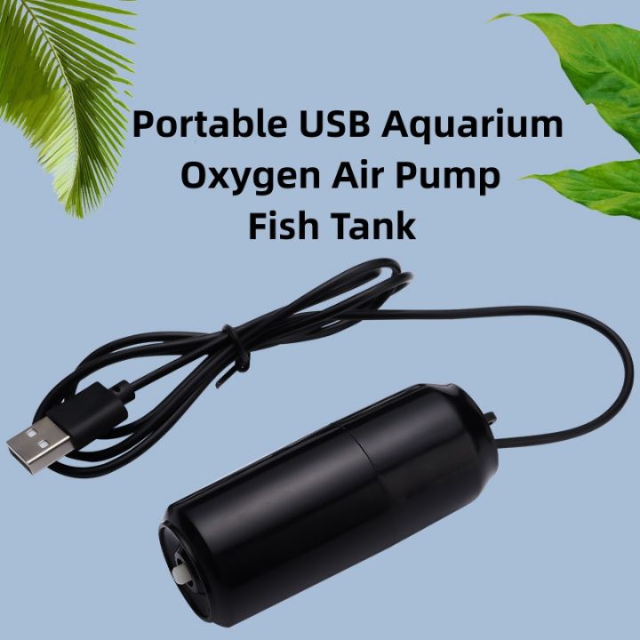 Portable USB Aquarium Oxygen Air Pump Fish Tank USB Silent Air Aerator ...