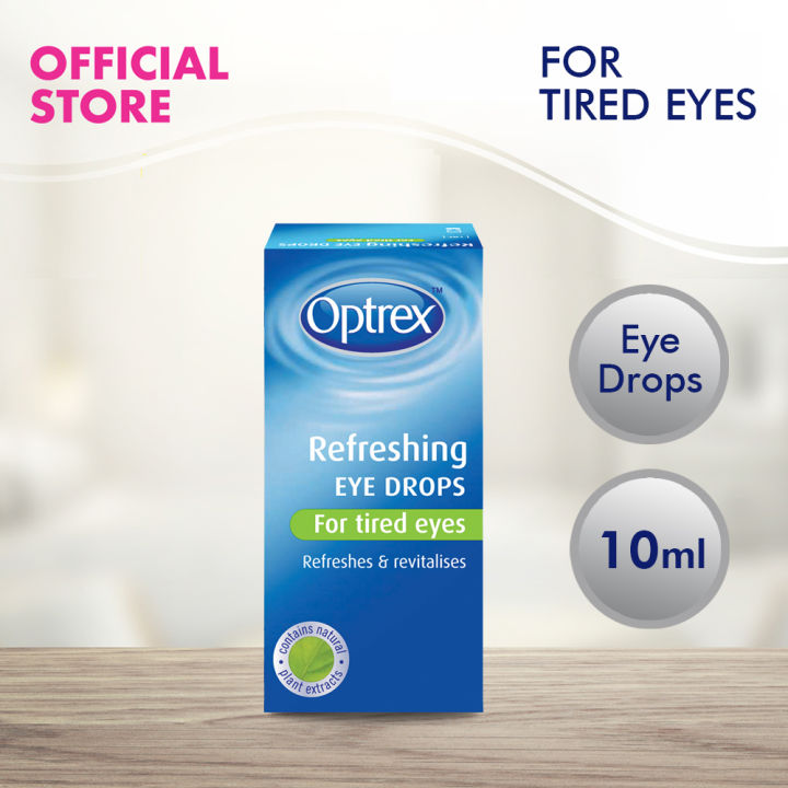 Optrex Eye Drops to Refresh Tired Eyes, Relief Eye Irritation, 10ml ...