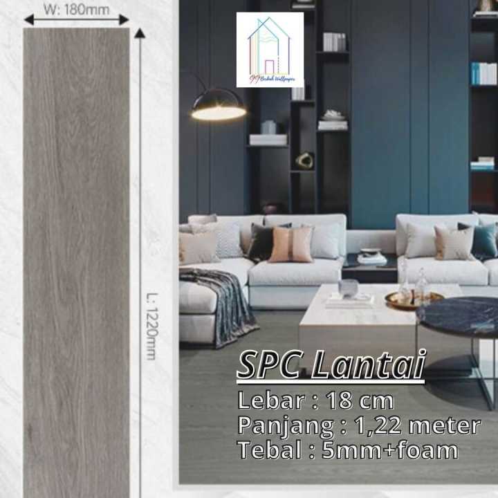 RONA VINYL LANTAI SPC KLIK TEBAL 5MM KODE 0501 [PER PCS] | FLOORING SPC | LANTAI KAYU DEKORASI ...