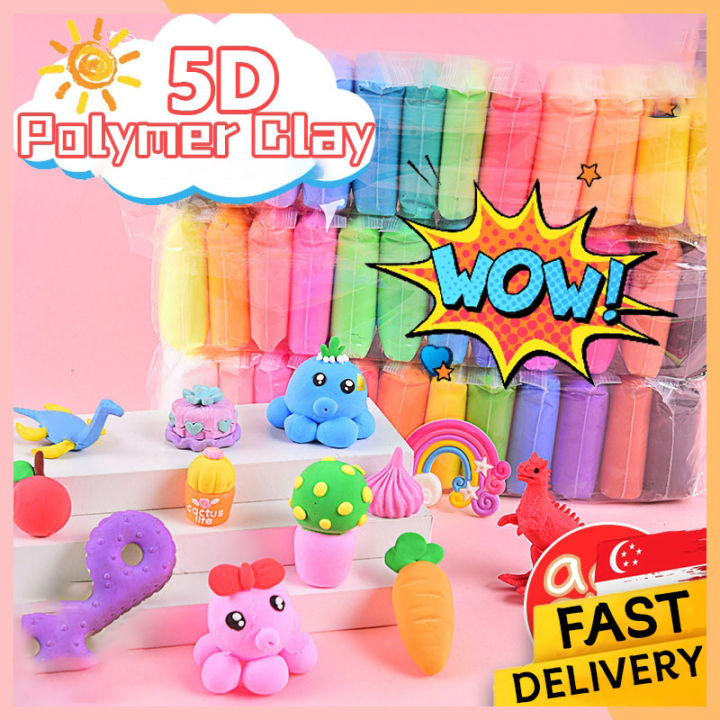 [SG Ready Stock]Kids Polymer Clay DIY Party Gift Set Air-Dry Ultra ...