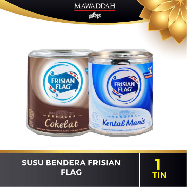 SUSU TIN BENDERA KENTAL / PEKAT MANIS ( WHITE ) PACK OF CAN 370 gram ...