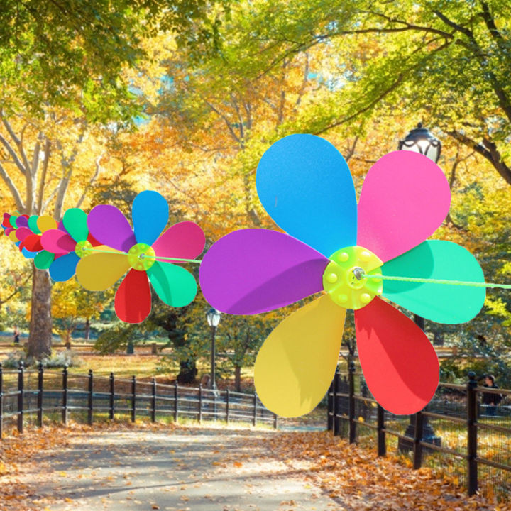 【Ready】Wind Whirligig Delicate Craft Six Colors Light Weight Flower ...