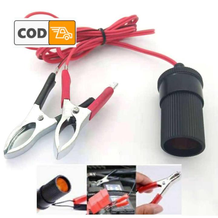 Terminal Clip-on DIY Aki Mobil 2A 12V 1.5M Port Tambahan Soket Rokok ...