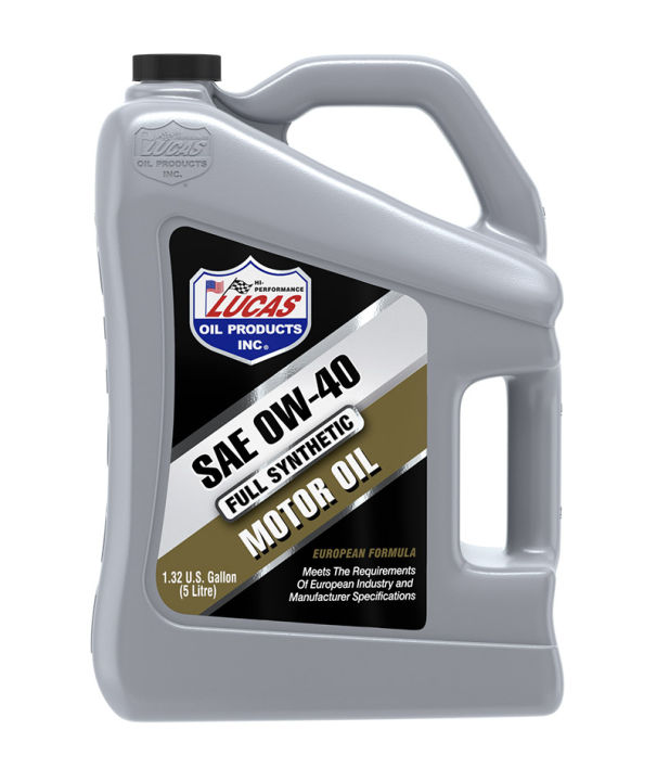LUCAS EUROPEAN FORMULA FULLY SYNTHETIC SAE 0W40 MOTOR OIL (5L) MADE IN ...