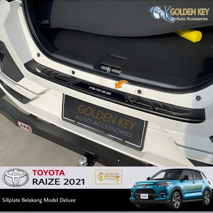 Sillplate Belakang Raize 2021 Rear Scuff Plate Model Deluxe | Lazada ...