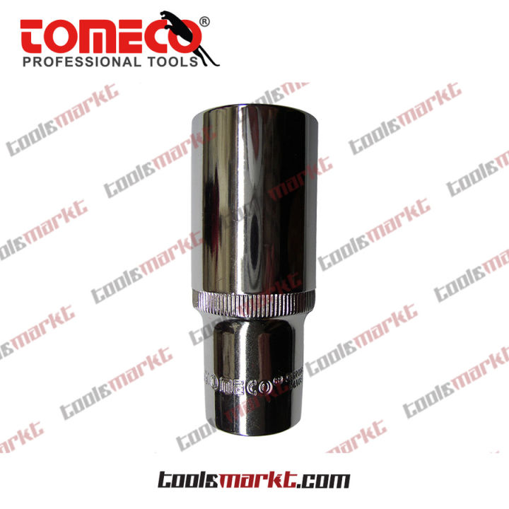 Tomeco 24 mm 12PT Mata Deep Sok SQ 1/2" x 78 mm CR-V Deep Socket ...
