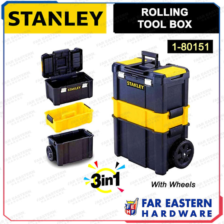STANLEY Rolling Workshop Toolbox Organizer Storage Essential Tool Box 1 ...