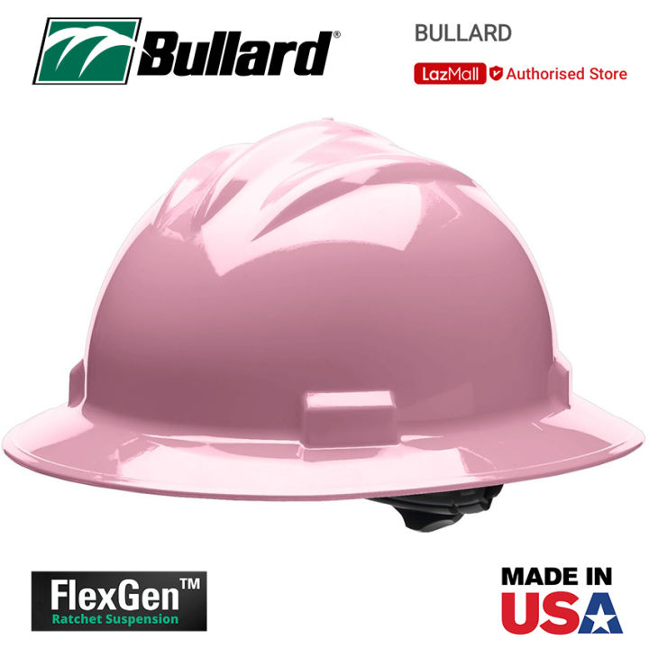 Bullard S71 Safety Helmet, Light Pink, FlexGen Ratchet Suspension ...
