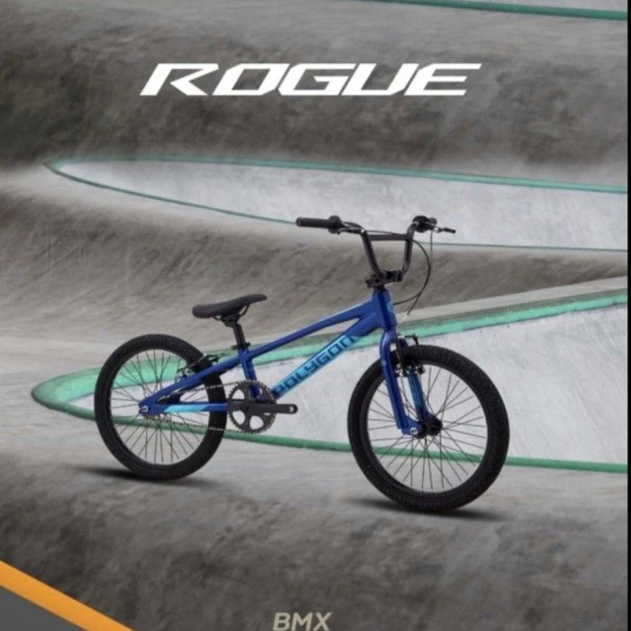 Sepeda BMX Anak Laki Laki 20 inch POLYGON ROGUE - Biru | Lazada Indonesia