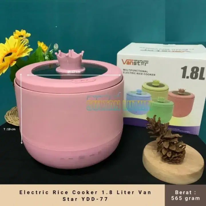 Electric Rice Cooker 1.8 Liter Van Star YDD-77 | Lazada Indonesia