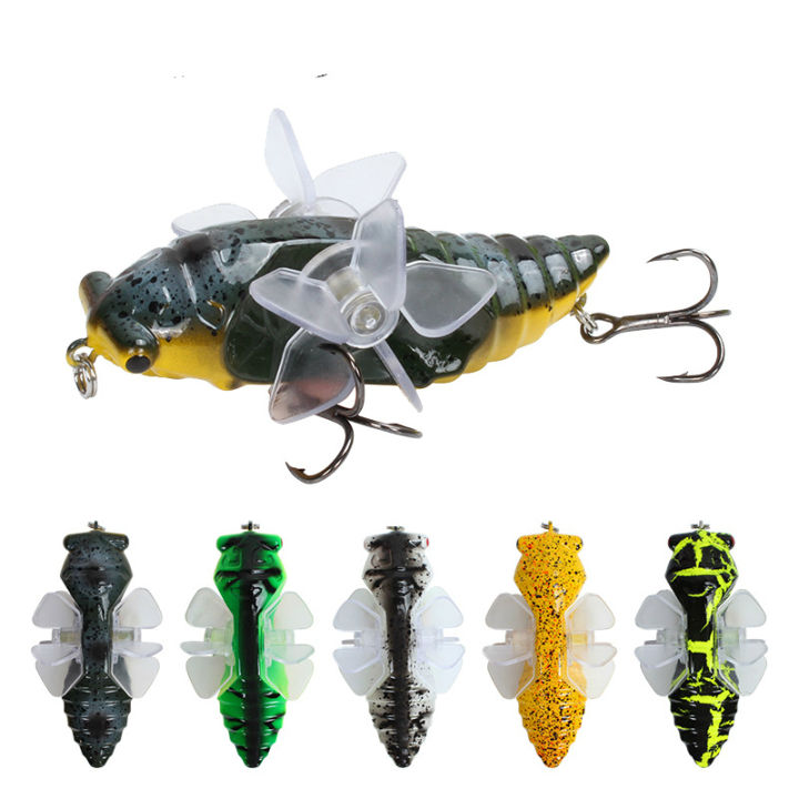 New Cicada Top water Bait 3D Eye Simulation Bait Colorful Bait Bionic ...