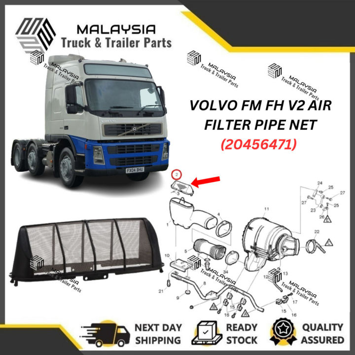 VOLVO FM FH V2 AIR FILTER PIPE NET 20456471 | Lazada