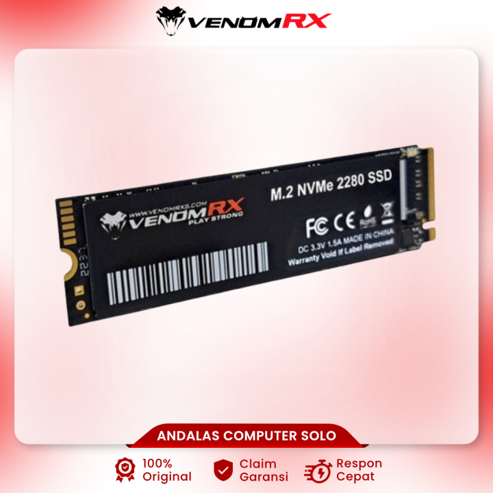 SSD VenomRX Super M.2 NVMe 2280 PCIe Gen 3x4 128Gb/256Gb/512Gb | Lazada Indonesia