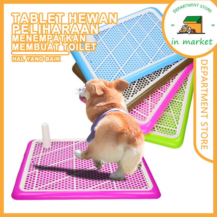 UkuranS/M Medan Pet Toilet Anjing / Pee Poop Training Pad Tray Toilet ...