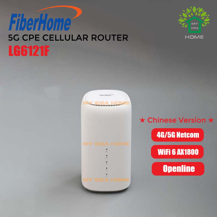 FiberHome 5G/4G CPE Cellular Wireless SIM Card Router AX1800 Quad Core Wifi 6 Dual band LG6121F ...