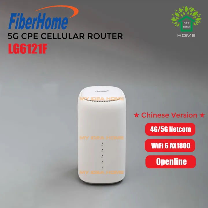 FiberHome 5G/4G CPE Cellular Wireless SIM Card Router AX1800 Quad Core Wifi 6 Dual band LG6121F ...