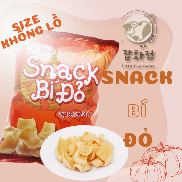 Snack Bim Bim Oishi Bí Đỏ Vị Bò Nướng Size Lớn Siêu To Khổng Lồ 75gr ...