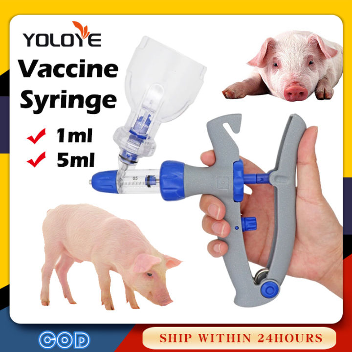 1ml/5ml Veterinary Continuous Syringe Poultry Vaccine Injection ...